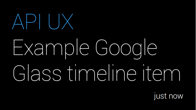 Review: Google Glass API | API UX